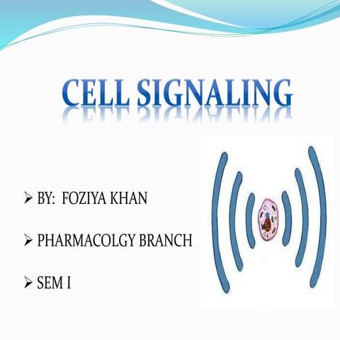 Cell signaling | PPTX