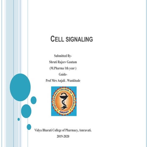 Cell signaling | PPTX