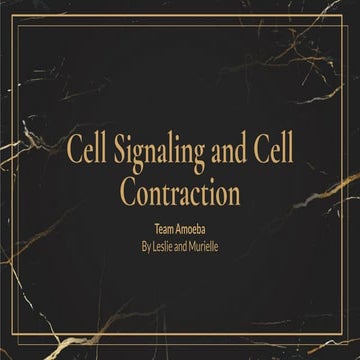 Cell Signaling and Cell Signaling Cell Signaling | PDF