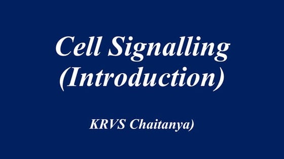Course 1 signal transduction cell signal.pptx