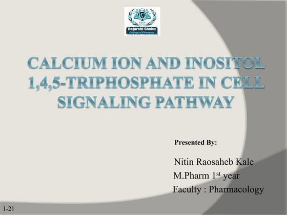 Calmodulin and its regulatory role | PPTX