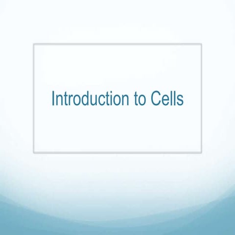 Organic cells presentation for young learners | PPT