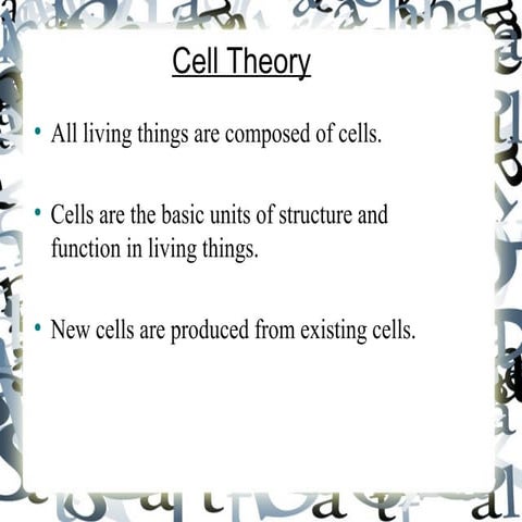 Cells part 2 cell theory | PPT