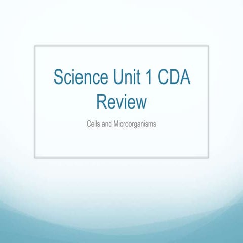 Cells Review Quiz for fifth grade | PPTX