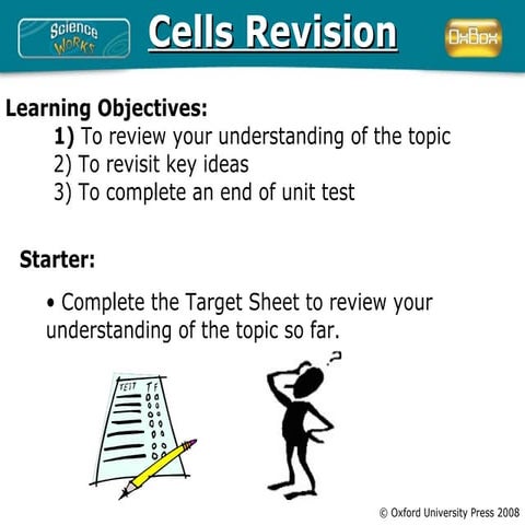 Cells revision lesson | PPT