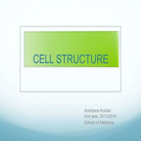 Cell structure. | PPTX