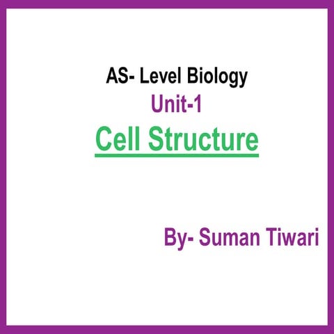 Cell structure | PDF | Biological Sciences | Science
