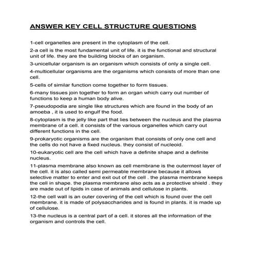 cell grade 10 notes cbse revision notes 1 | DOCX