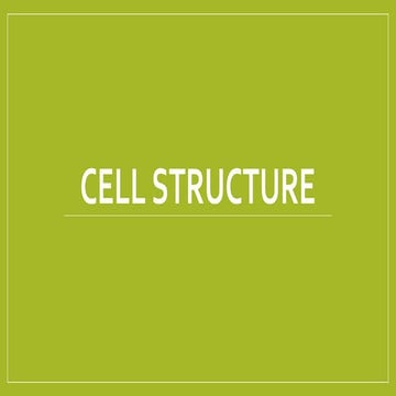 CELL ANATOMY AND PHYSIOLOGY SLIDESHARE | PPTX