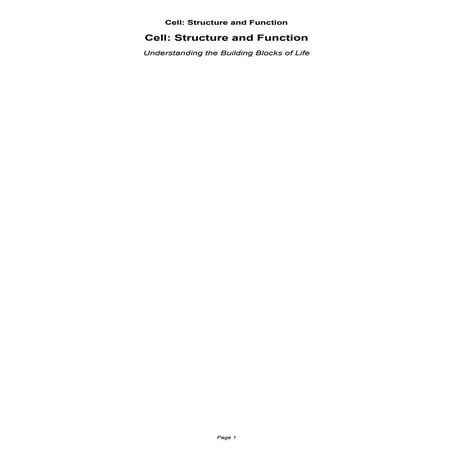 Cell_Structure_and_Function (1).pdfvdhusb | PDF