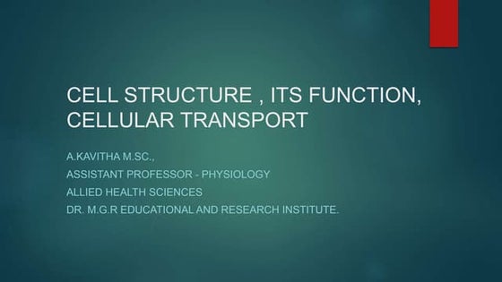 The Cell Presentation for Grade 7 | PPT