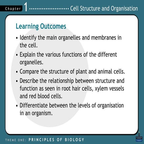 Cell structure & organisation | PDF