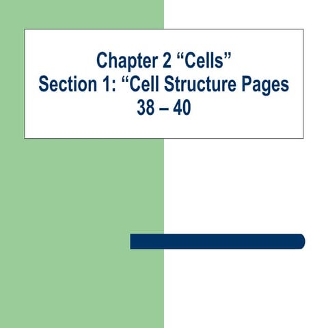 Cell structures lesson1 | PPT | Biological Sciences | Science