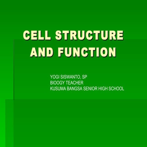 CELLS THEORY | PPTX