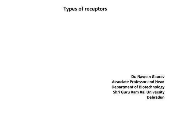 Receptor ppt | PPT