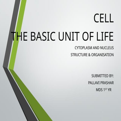 BIOENERGETICS cell: the basic unit of life | PPTX