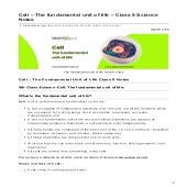 Cell The fundamental unit of life Class 9 Science Notes.pdf