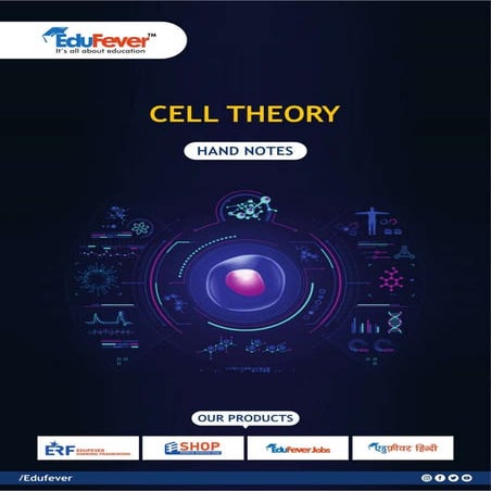 Cell Theory - Biology Handwritten Notes | PDF