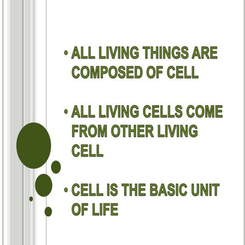 Cell Theory | PPTX | Physics | Science