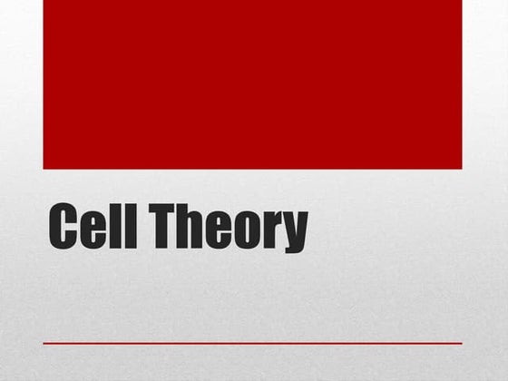 Cell Theory | PPT | Biological Sciences | Science