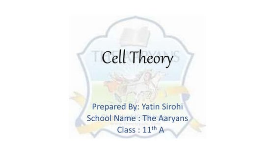 The Cell theory | PPTX