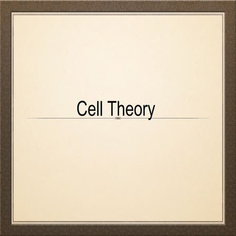 Cell theory | PPT