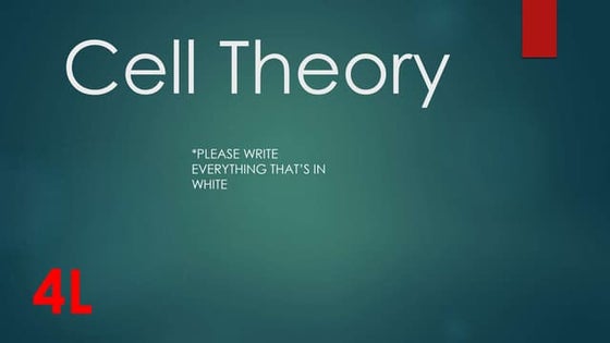 Understanding Cell Biology | PPT