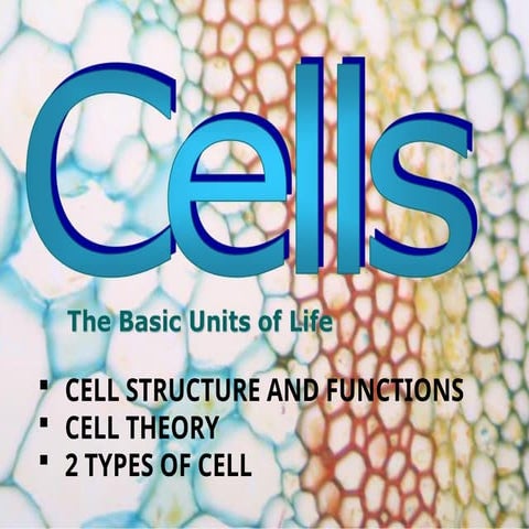 CELL, THEORY, TYPE OF CELL AND PARTS.pptx