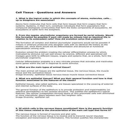 Tissue artifact | PDF