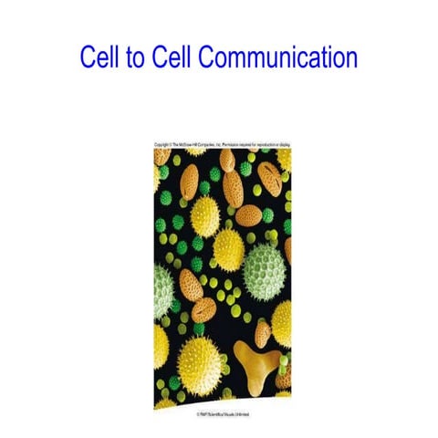 Cell to cell communication | PPT