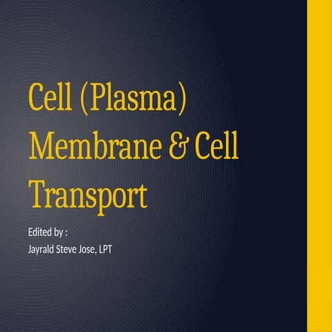 Comprehensive Overview of Cellular Transport Mechanisms and Membrane ...