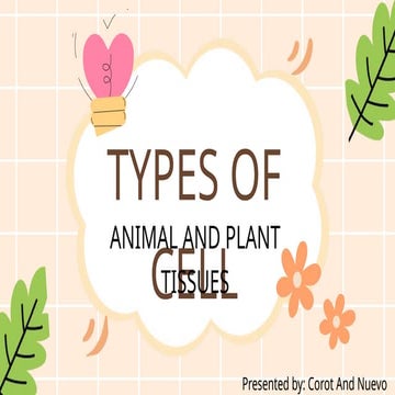 CELL TYPE (ANIMAL AND PLANT TISSUE).pptx