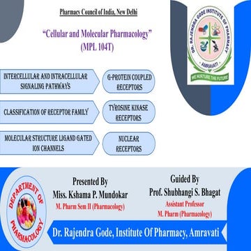 Intercellular and Intracellular Signaling Pathways, Classification of ...