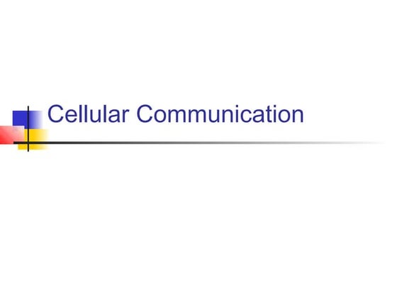 Cellular mobile communication | PPT | Computer Networking | Computing