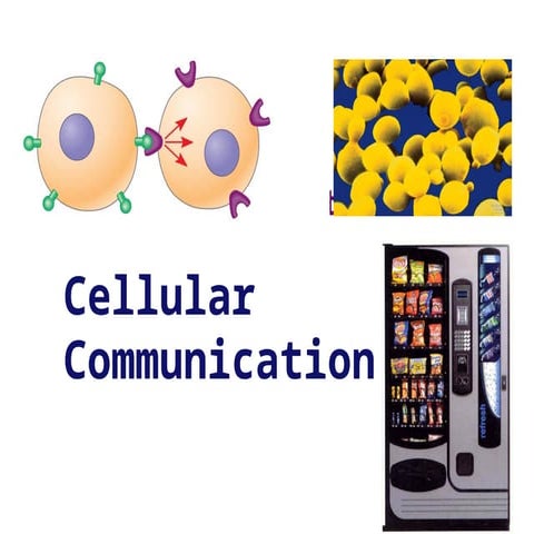 Cellular Communication lecture for the school of nursing | PPT