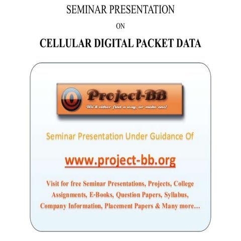 Cellular Digital Packet Data.ppt