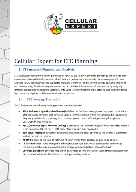 Rf Planning And Optimization | PPT | Telecommunications Industry ...