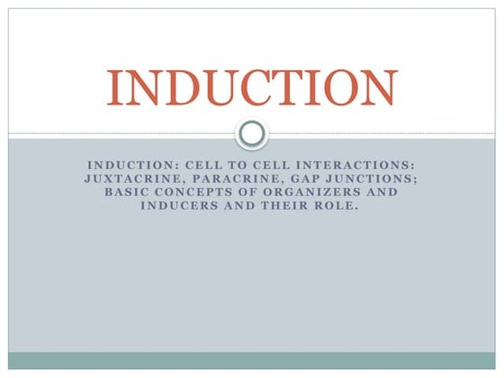 Basic concepts in developmental biology | PPTX | Biological Sciences ...