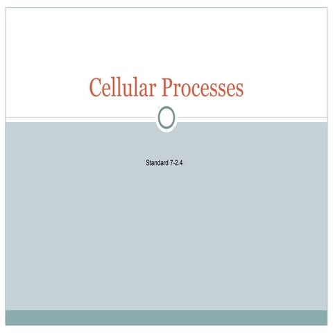 Cellular processes | PPT