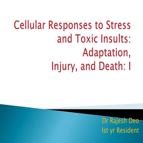 Cellular responses to stress part i | PPTX
