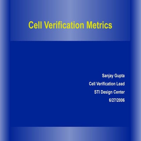 Cell verification dv club | PPT