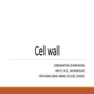 Cell wall | PPTX