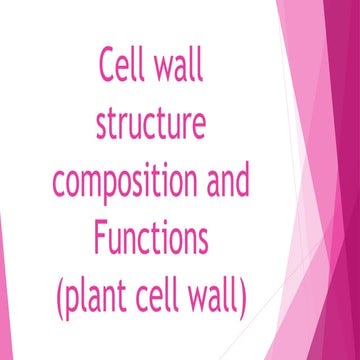 Cell wall | structure composition and Functions | PPTX