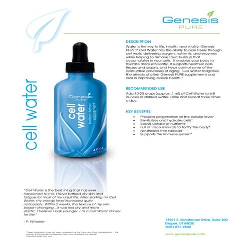 Cellwater | PDF
