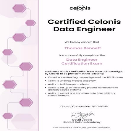 Celonis Data Engineer Certification | PDF