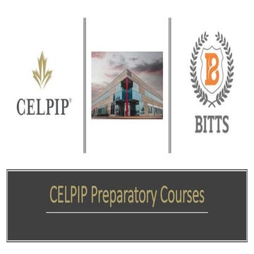Celpip preparatory course | PPTX