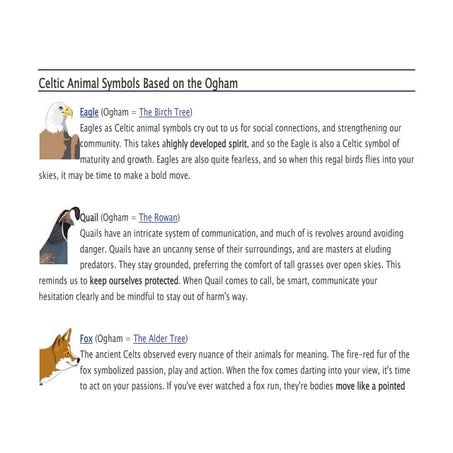 Animal Symbols And Meanings