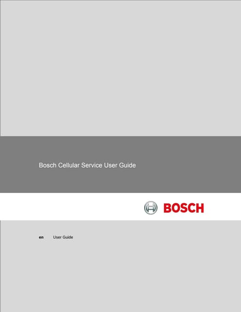 Celular setting up Series B BOSCH | PDF Celular setting up Series B BOSCH | PDF