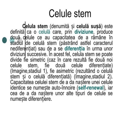 Celule stem | PPT