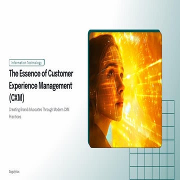 Customer Experience Management (CXM): A Roadmap to Business Success | PPT
